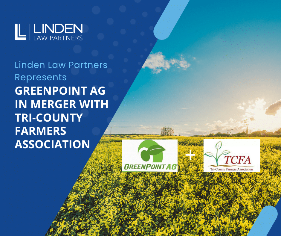 Linden Law Partners Represents GreenPoint Ag in Merger